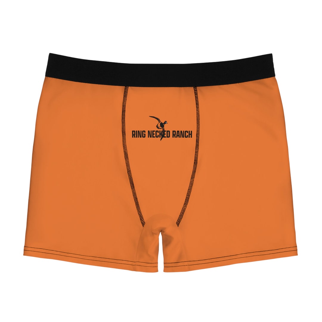 Men's Boxer Briefs AOP ring-necked Ranch orange - Etsy