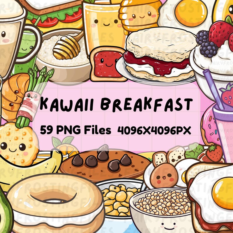 Kawaii Breakfast - Etsy
