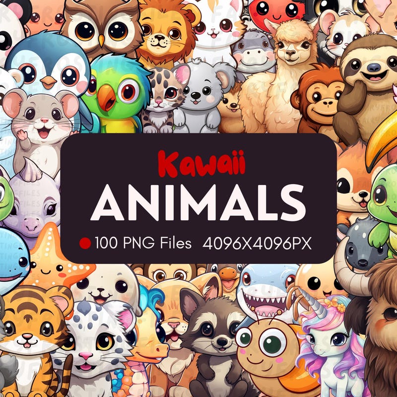 Kawaii Animals - Etsy