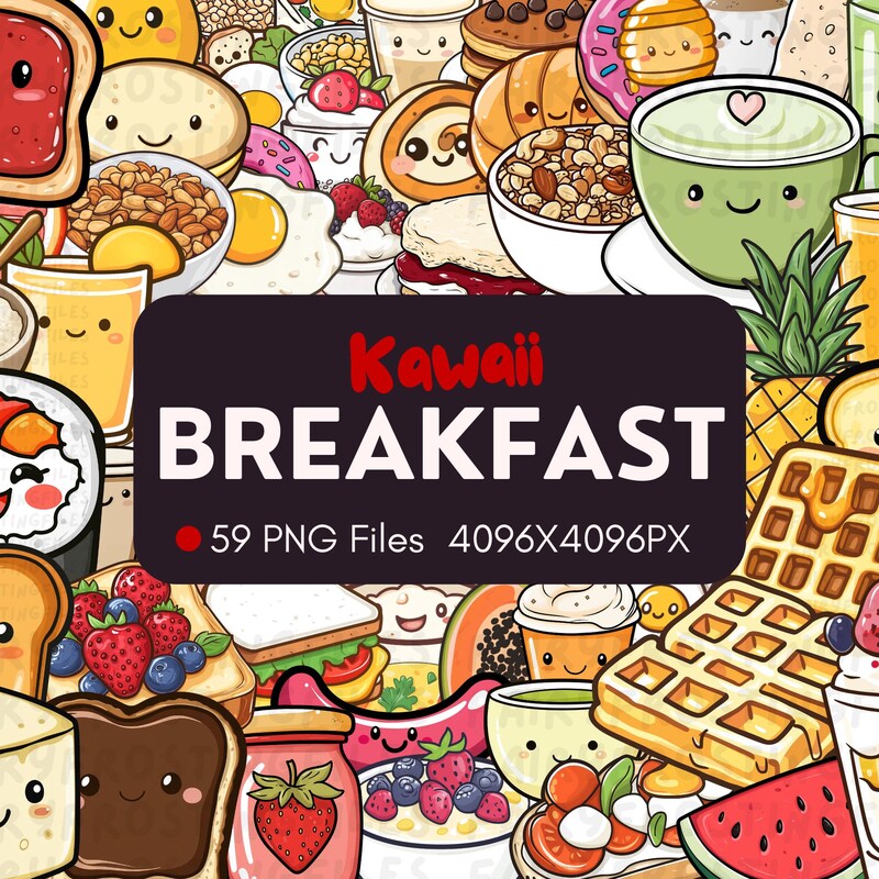Kawaii Breakfast - Etsy