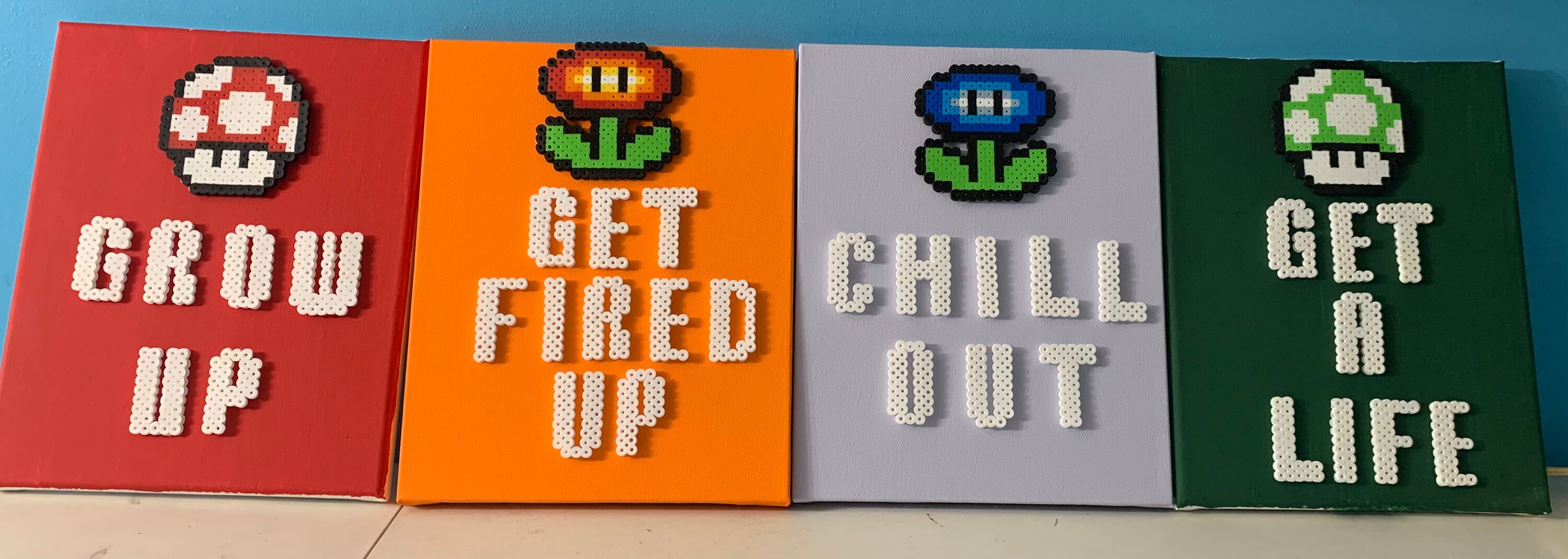 Mario Power-up Wallhangings - Etsy