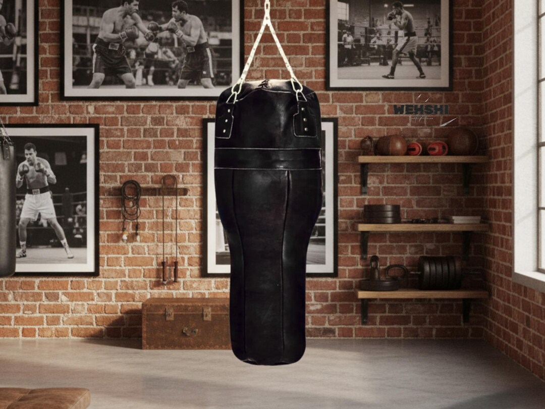 Cowhide Leather Uppercut Punching Bag: Handmade MMA Boxing (unfilled ...