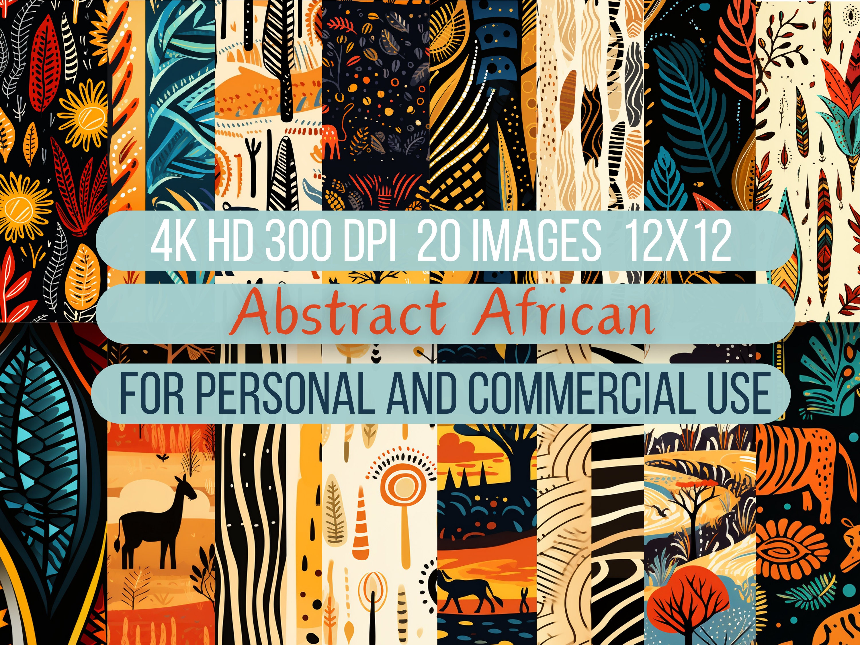African Digital Paper, Kwanza Background, Abstract African Seamless ...