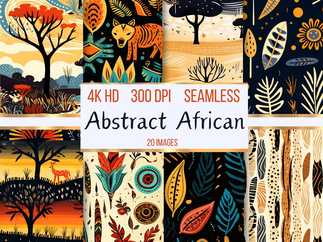 African Digital Paper, Kwanza Background, Abstract African Seamless ...