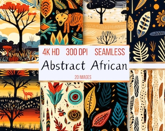African Digital Paper - Etsy