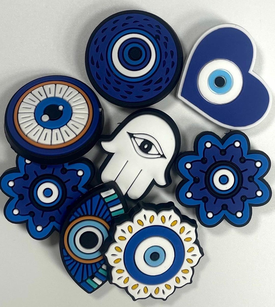 Evil Eye Croc Charms 8pc Set - Etsy