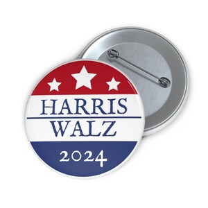 Kamala Harris and Tim Walz Democrat Presidential Campaign 2024 Pin ...
