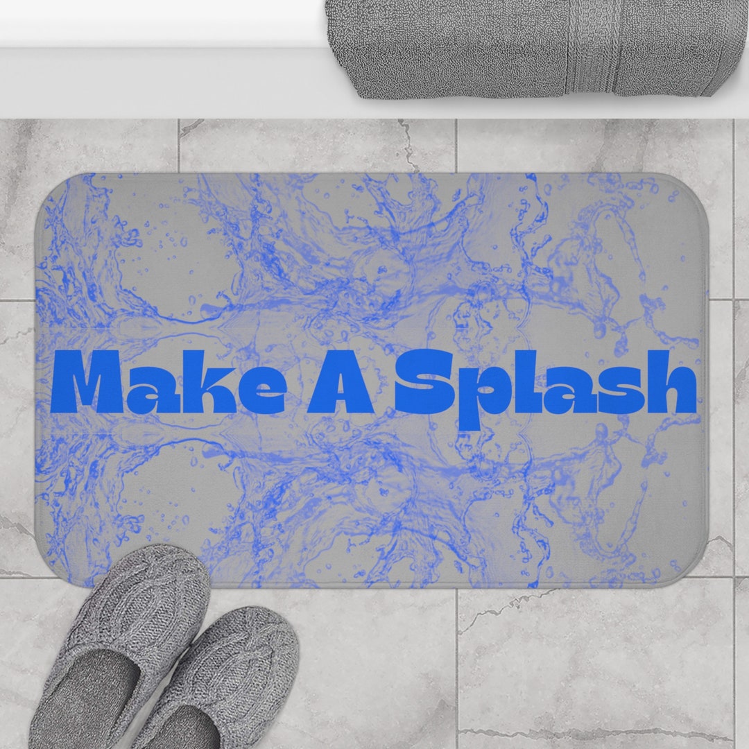 Make A Splash Great Gift for Her or Him Bath Mat Scale - Etsy