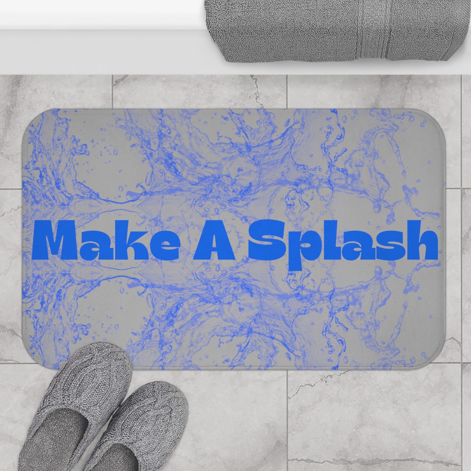 Make A Splash Great Gift for Her or Him Bath Mat Scale - Etsy
