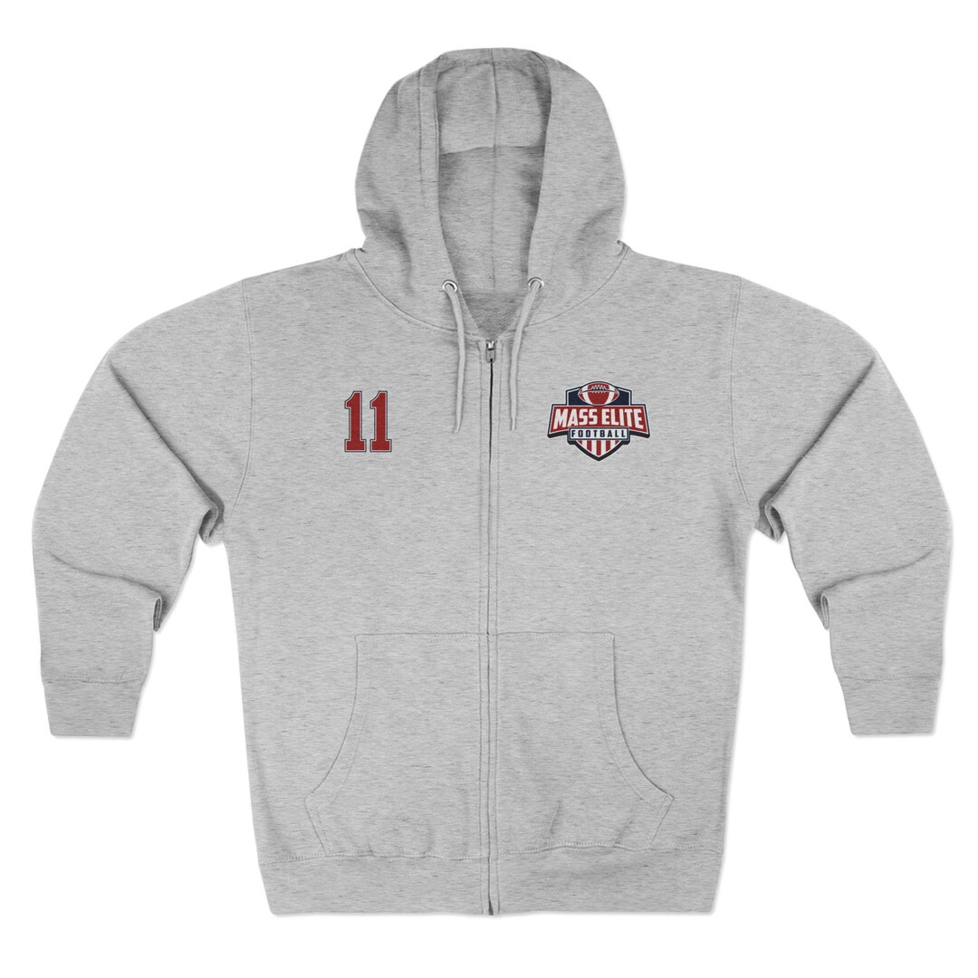 Custom/personalized Mass Elite Football Unisex Zip Hoodie - Etsy