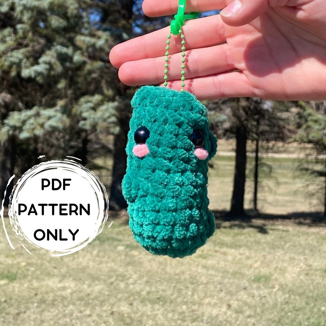PDF Pattern: No-sew Pickle Keychain - Etsy