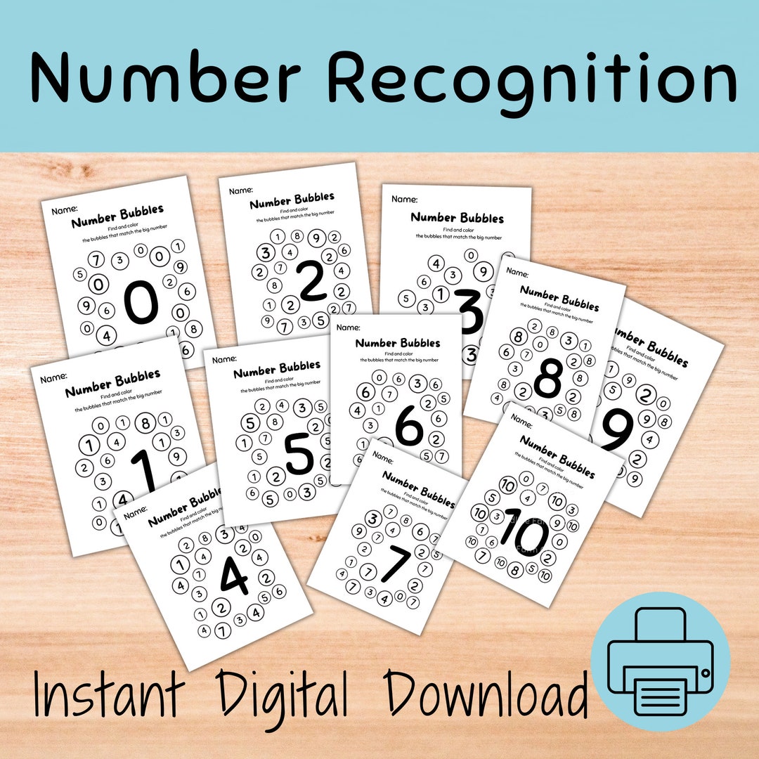 NUMBER WORKSHEET BUNDLE - Etsy