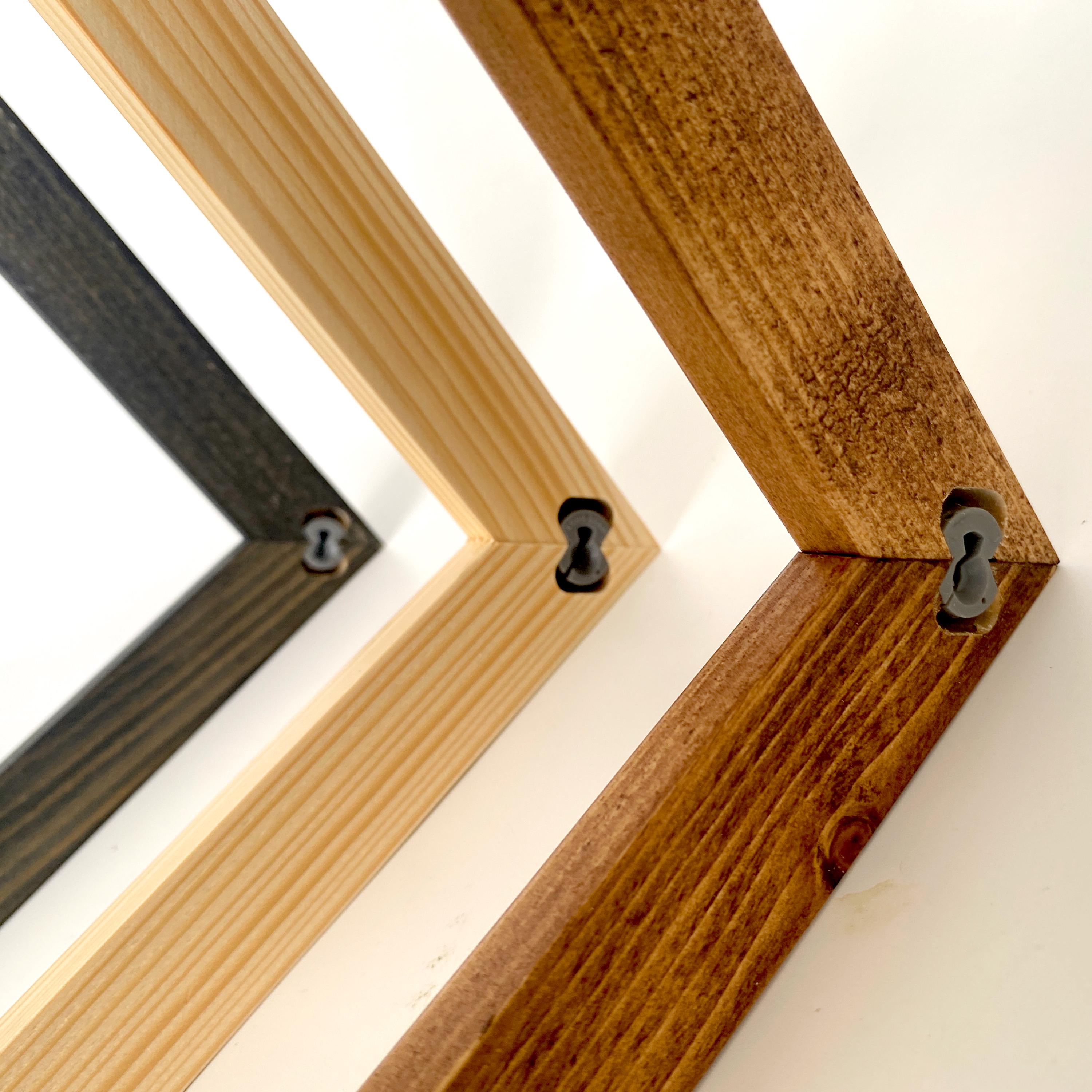 Pine Wood Floating Canvas Frame - DIY Custom Size, Easy Assembly ...