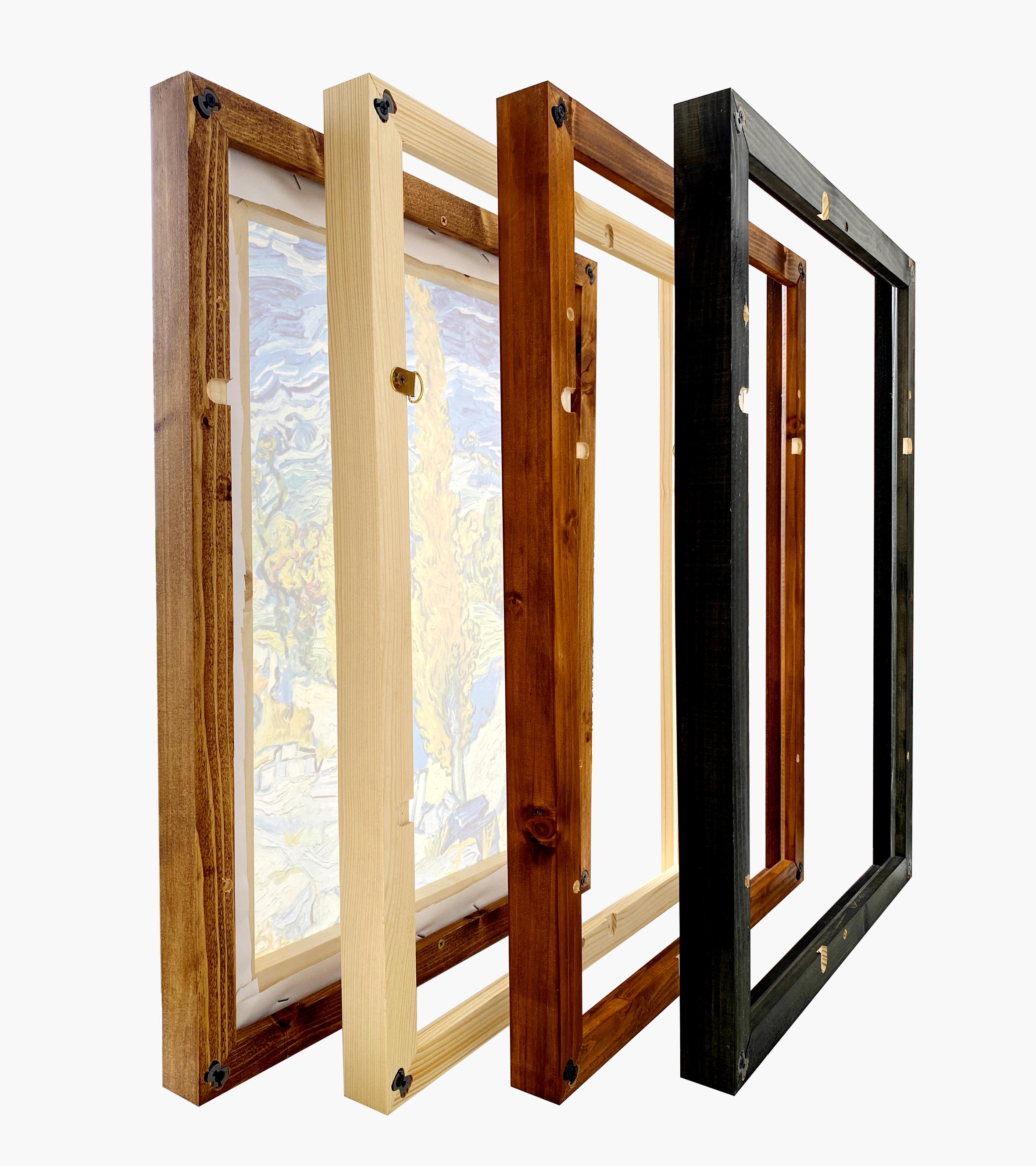 Pine Wood Floating Canvas Frame - DIY Custom Size, Easy Assembly ...