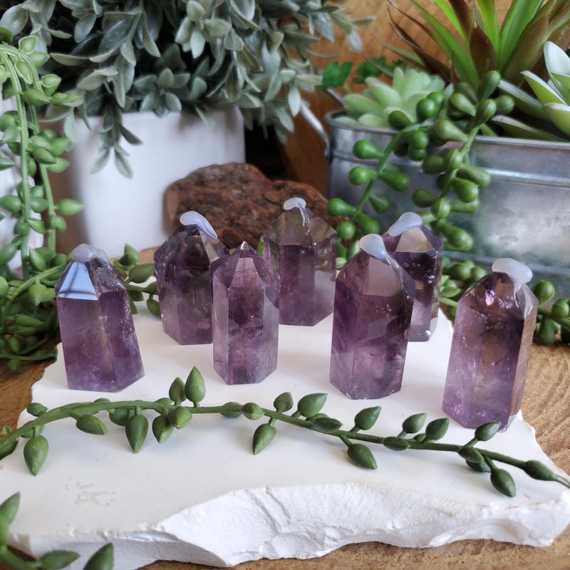 Purple Crystal Points - Etsy