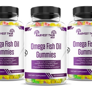 Omega Fish Oil Gummies - Etsy