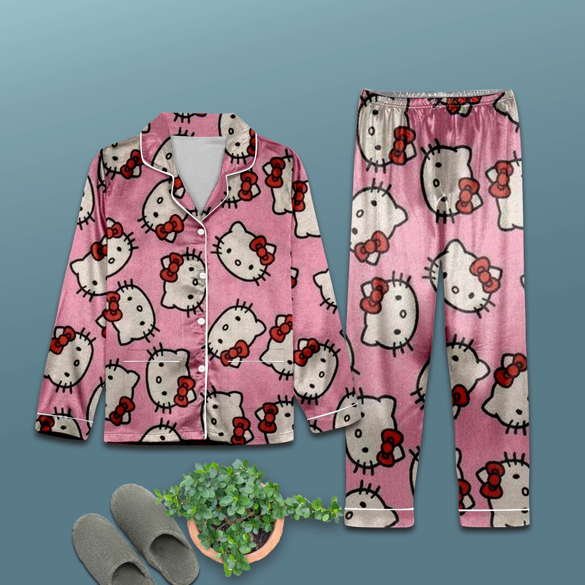 Hello Kitty Pajamas Set, Hello Kitty Pajamas, Hello Kitty Matching ...
