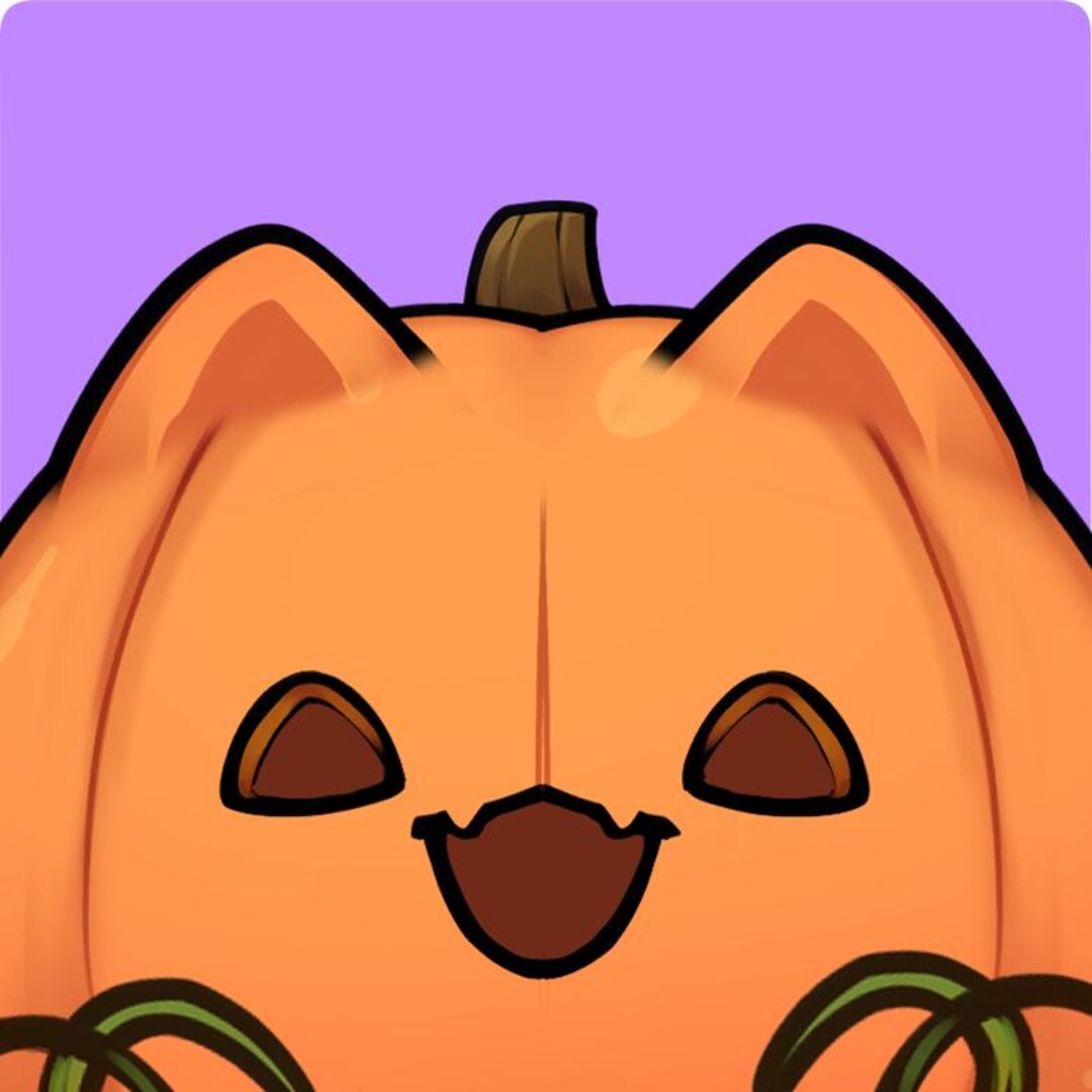 Halloween Pumpkin Mascot [ Vtuber Asset ] - Etsy