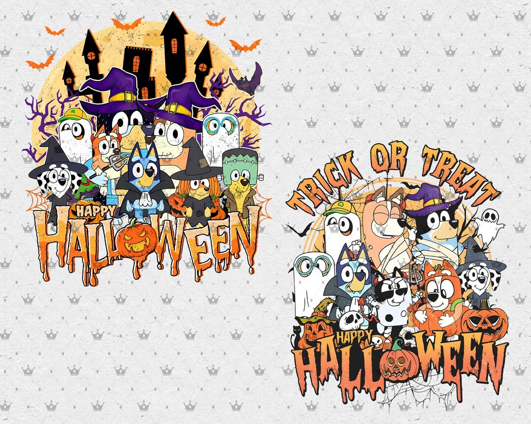 Bluey Halloween Png, Horror Character Png, Bluey Characters Png, Bluey ...