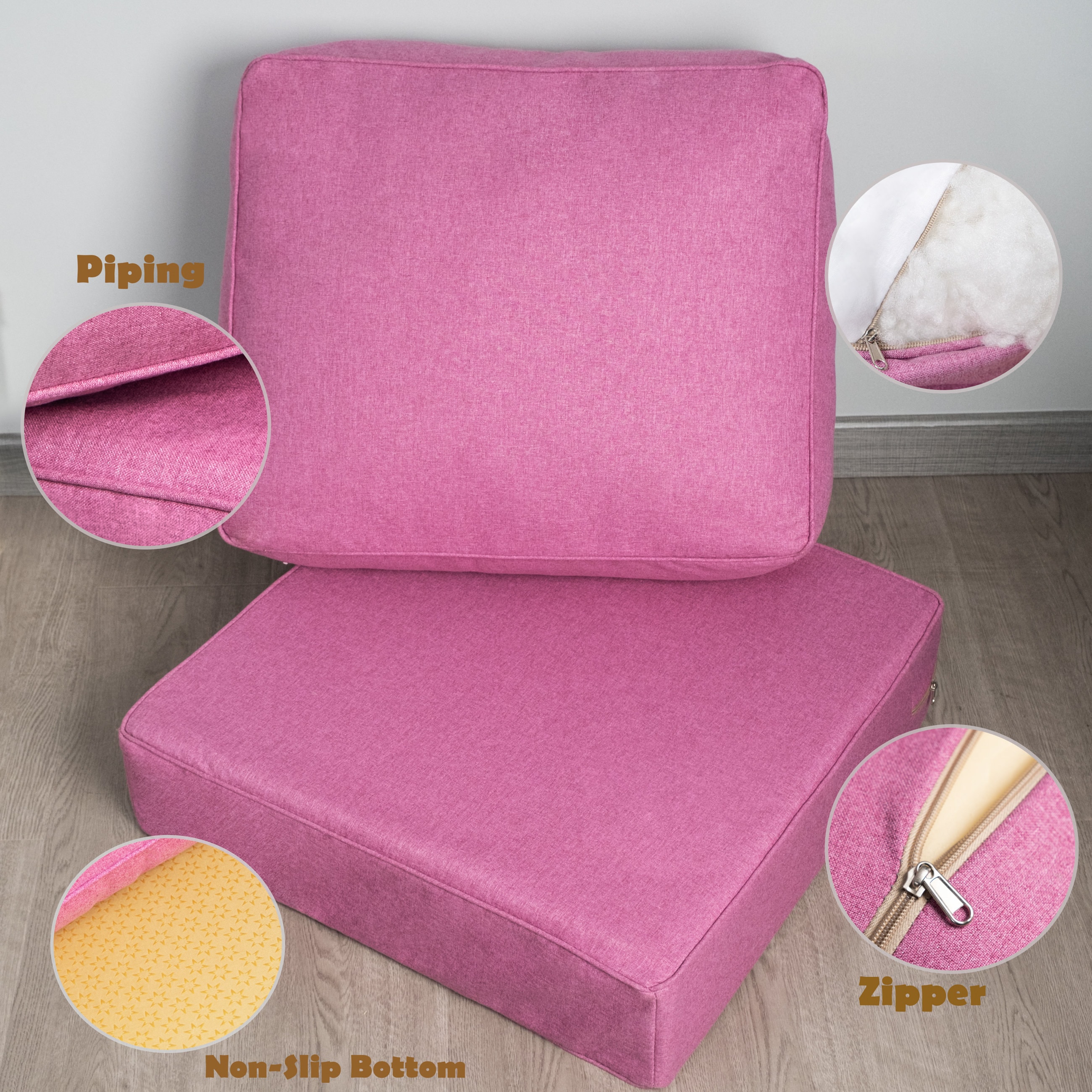 Custom Seat Cushion for Armchair MCM Chair Cushions Chair Back Cushion ...
