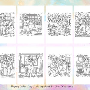 Celebrate Labor Day: 40 Engaging Coloring Pages for Kids and Adults - Etsy