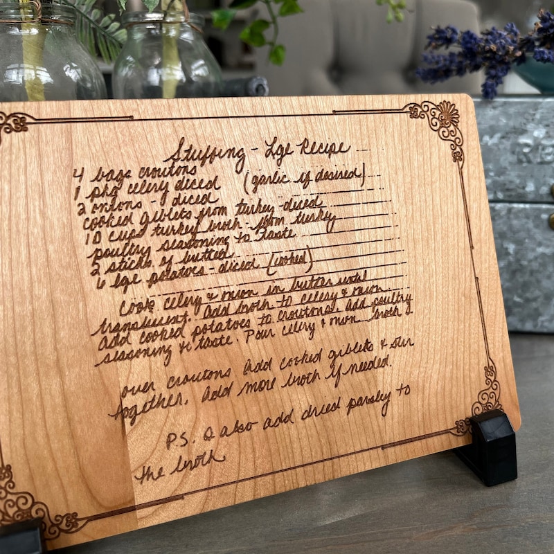 Handwritten Recipe - Etsy