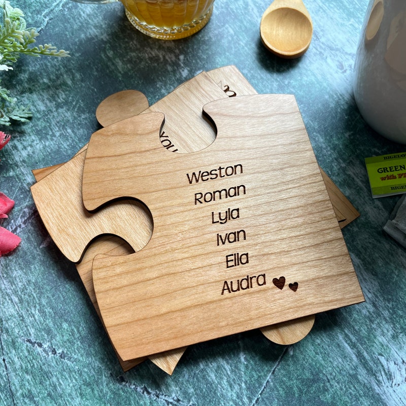 Puzzle Coasters - Etsy