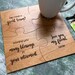 Wooden Note | Engraved Handwritten Note | Handwriting Keep Sakes ...