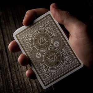 Luxury Gold Foil Embossed White Artisan Playing Cards - Etsy