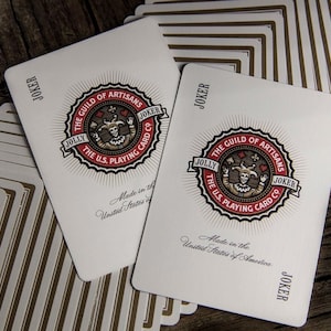 Luxury Gold Foil Embossed White Artisan Playing Cards - Etsy