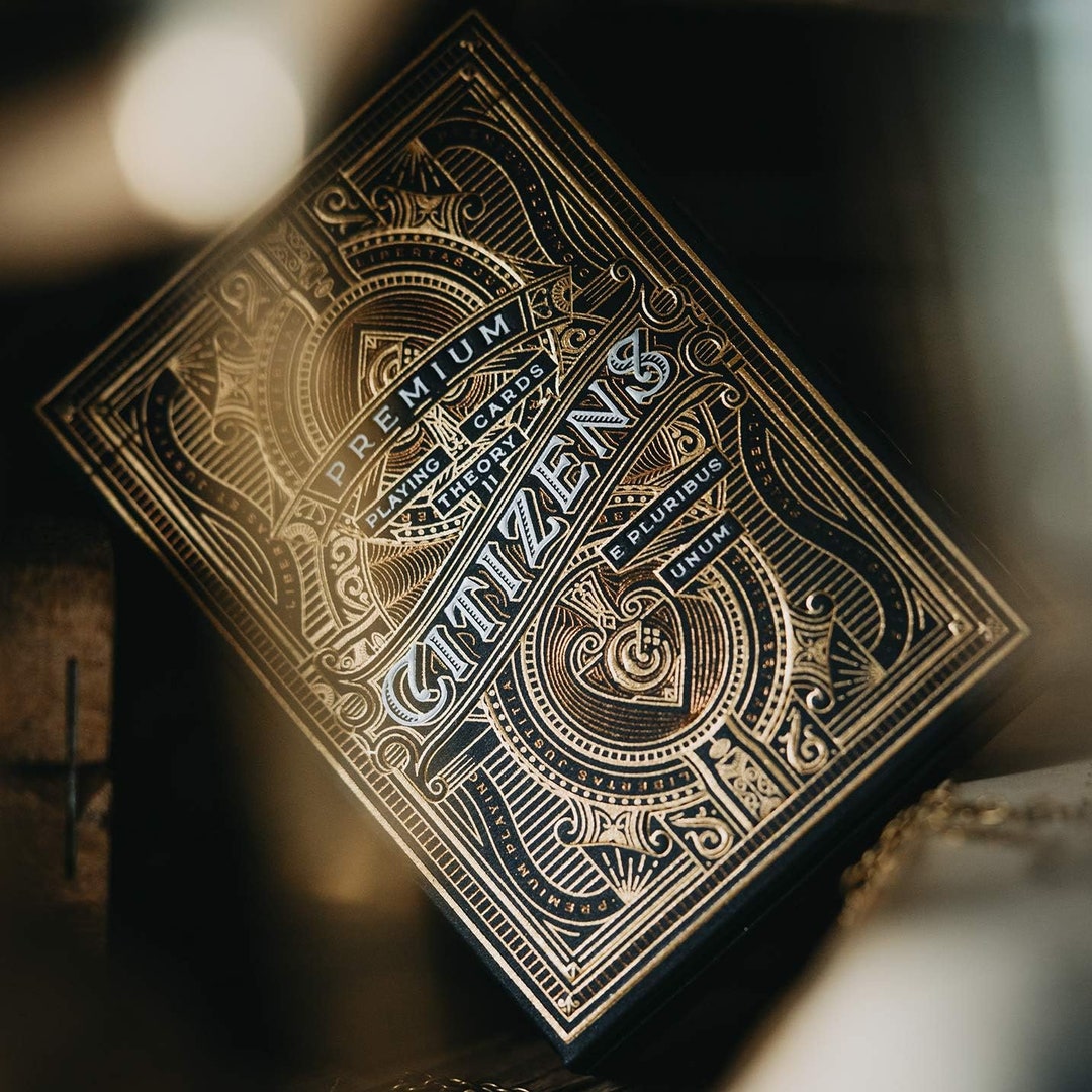 Citizens Luxury Gold Foil Playing Cards for Gifts and Collectors - Etsy