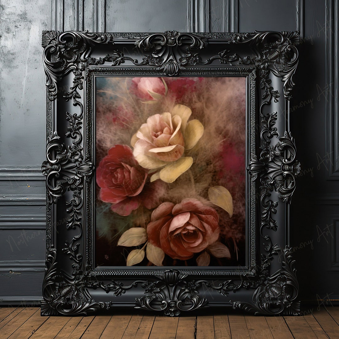 SACRED AROMA Vintage Roses Art Print, Stunning Nature Wall Art, Vintage ...
