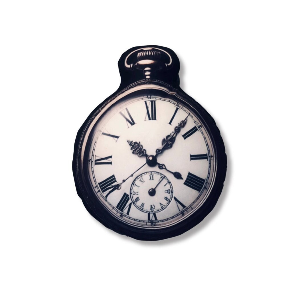 Vintage Pocket Watch Pillow - the Classic Timekeeper - Elegant Vintage ...