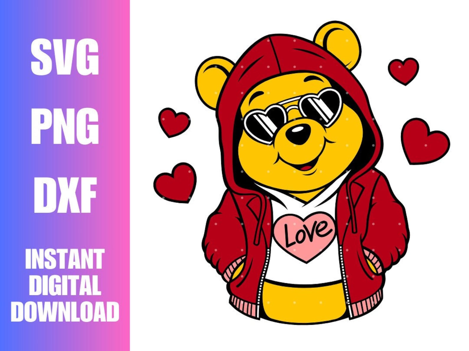 Valentine Love Bear SVG PNG DXF, Valentine's Day Svg, Cricut Svg ...