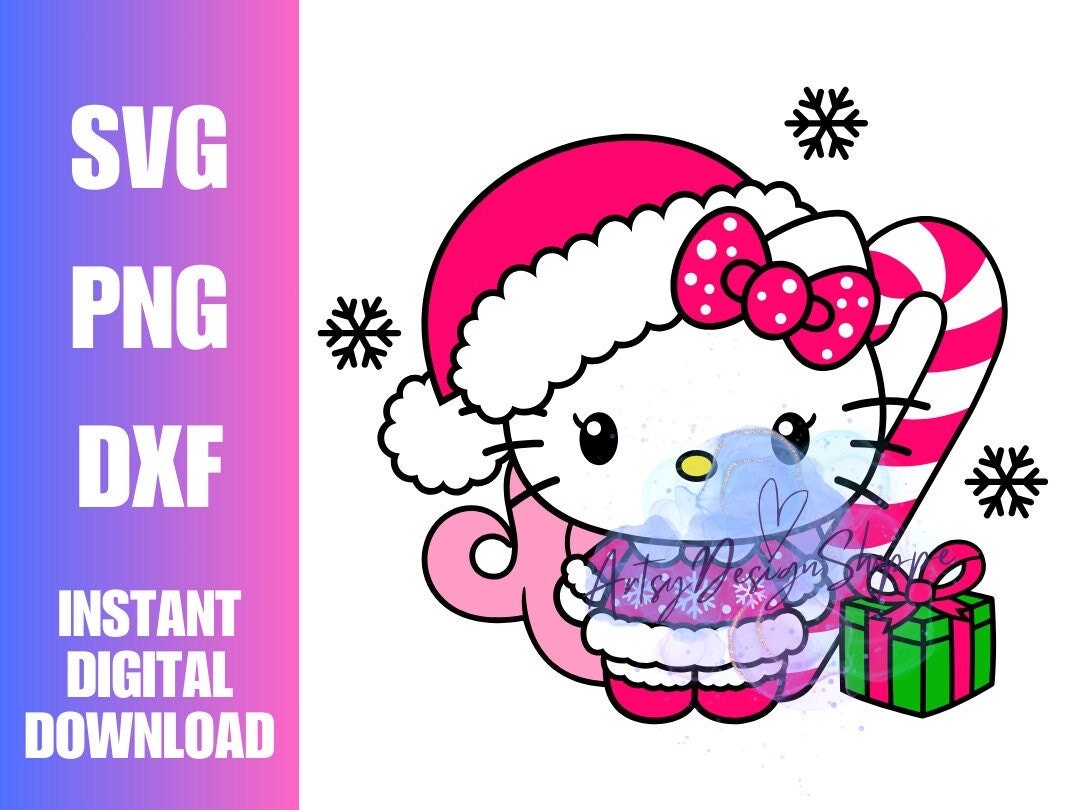 Christmas Pink Santa SVG PNG DXF Pink Santa Svg Png Dxf - Etsy