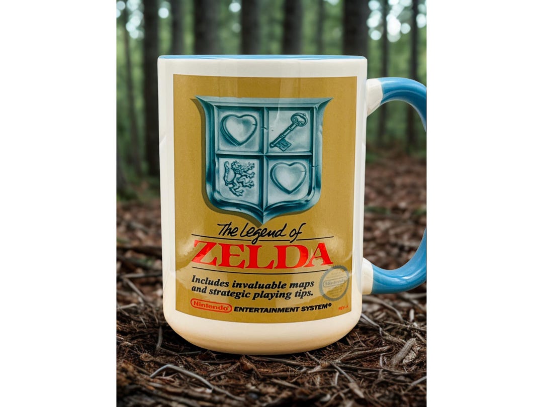 Legend of Zelda Mug: Retro NES Game Art, Gamer Gift - Etsy