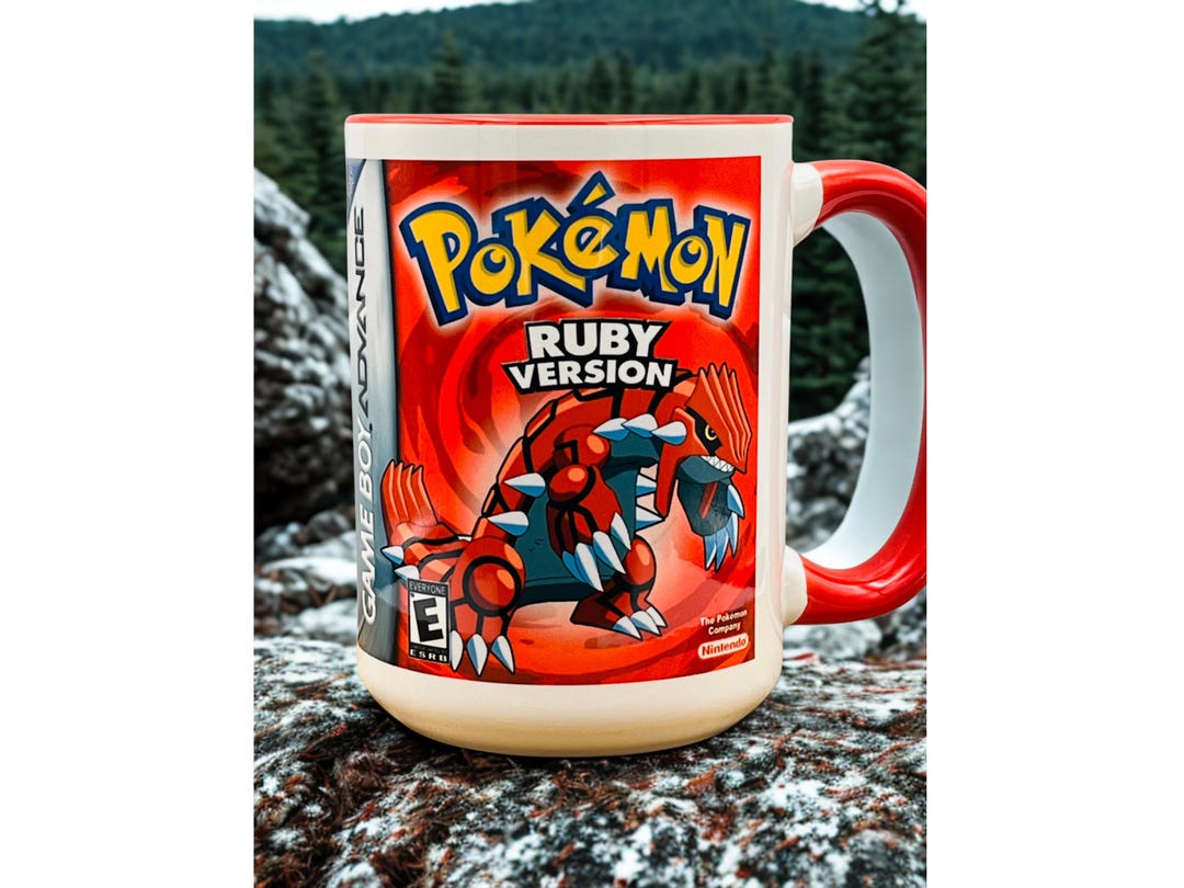 Pokemon Ruby Mug | Pokemon Fan Gift | Gameboy Advance - Etsy