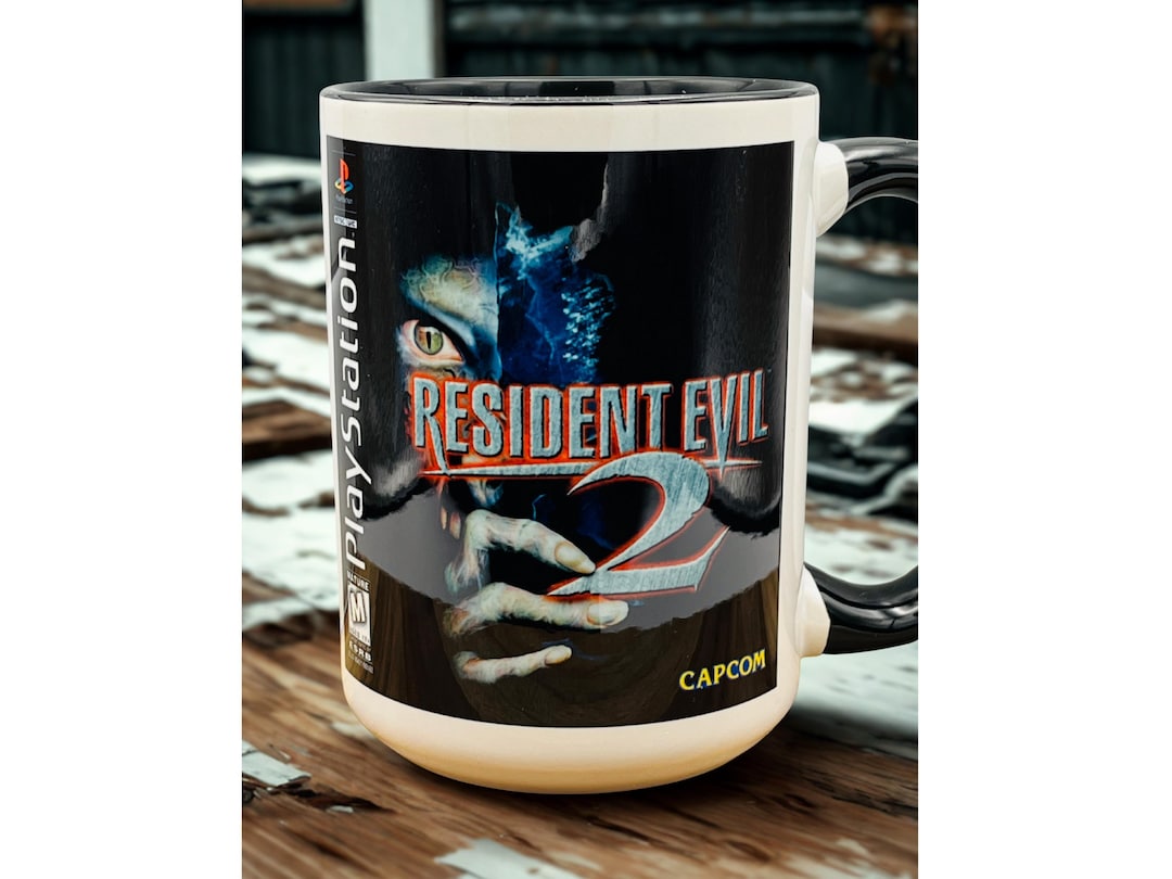 Resident Evil 2 PS1 Mug | Raccoon City Gift | Survival Horror Cup ...