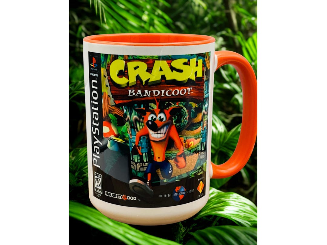 Crash Bandicoot Mug: Retro Gamer Gift, PS1 Game Art - Etsy