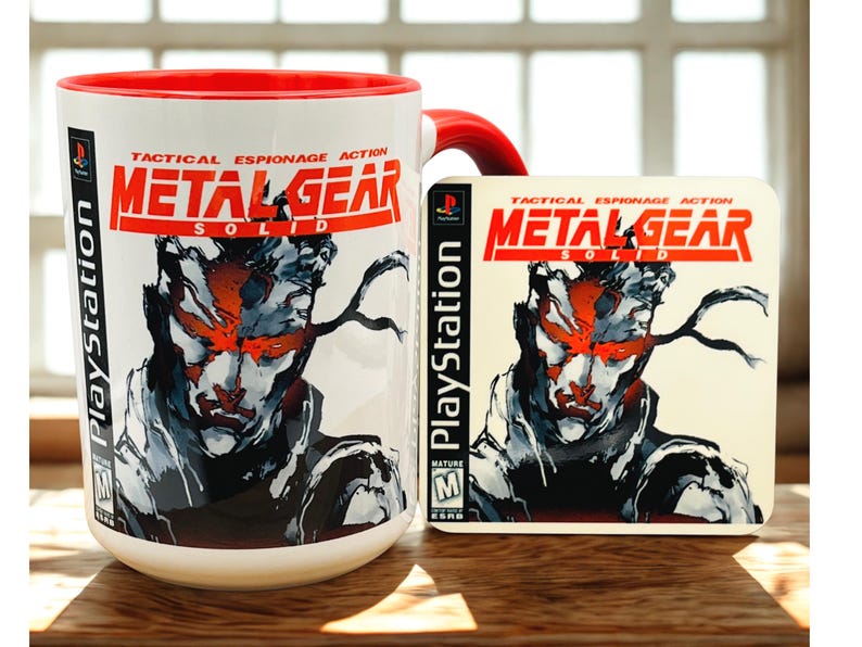 Metal Gear Solid PS1 Mug: Solid Snake Coffee Cup, Retro Gamer Gift - Etsy