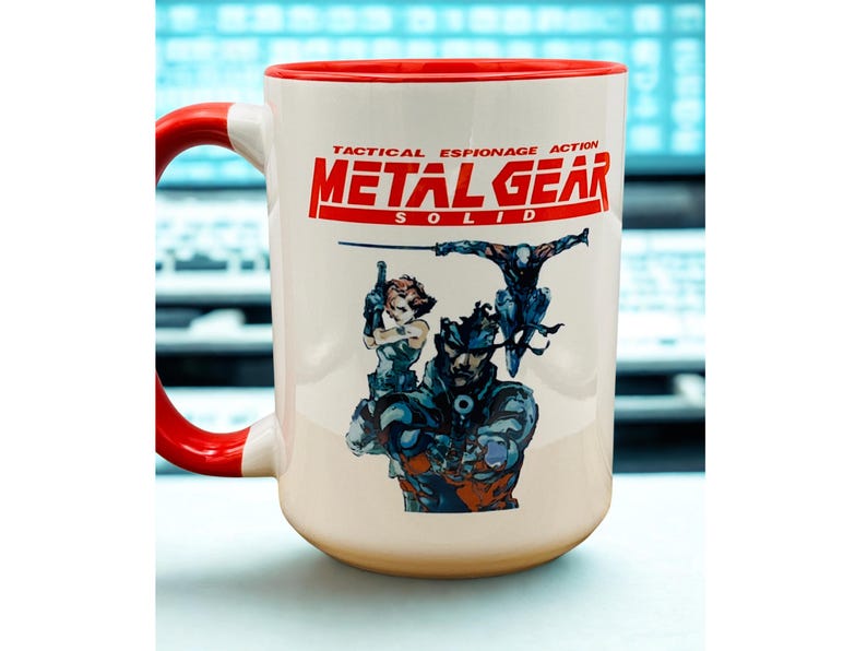Metal Gear Solid PS1 Mug: Solid Snake Coffee Cup, Retro Gamer Gift - Etsy