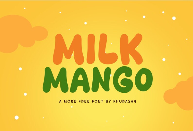 Mango Font, Basic Font, Modern Font - Etsy