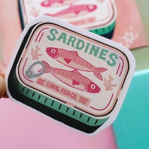 Sardines Vinyl Sticker - Etsy