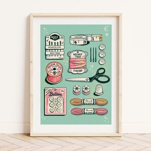 A5 Sewing Print - Etsy
