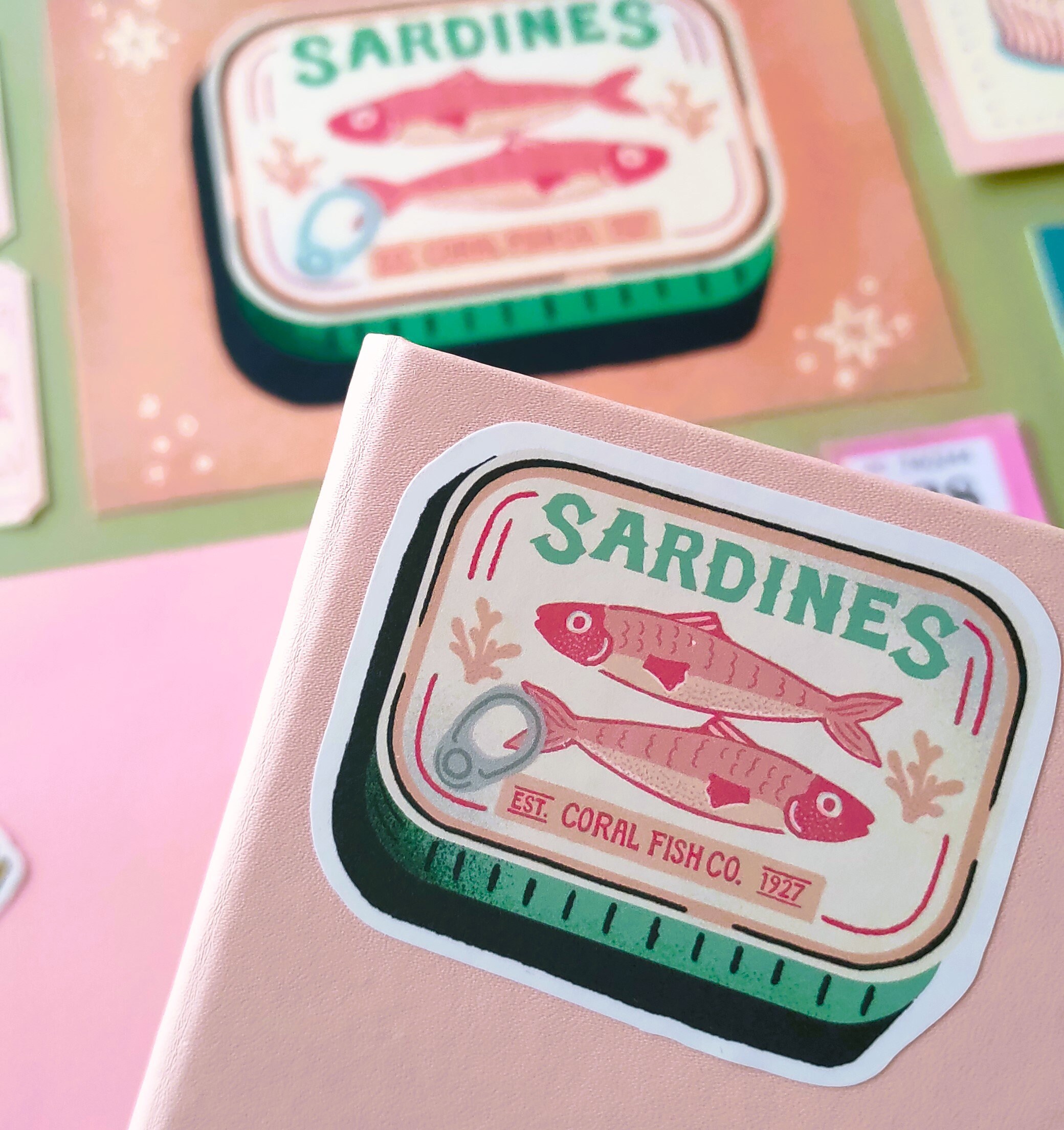 Sardines Vinyl Sticker - Etsy