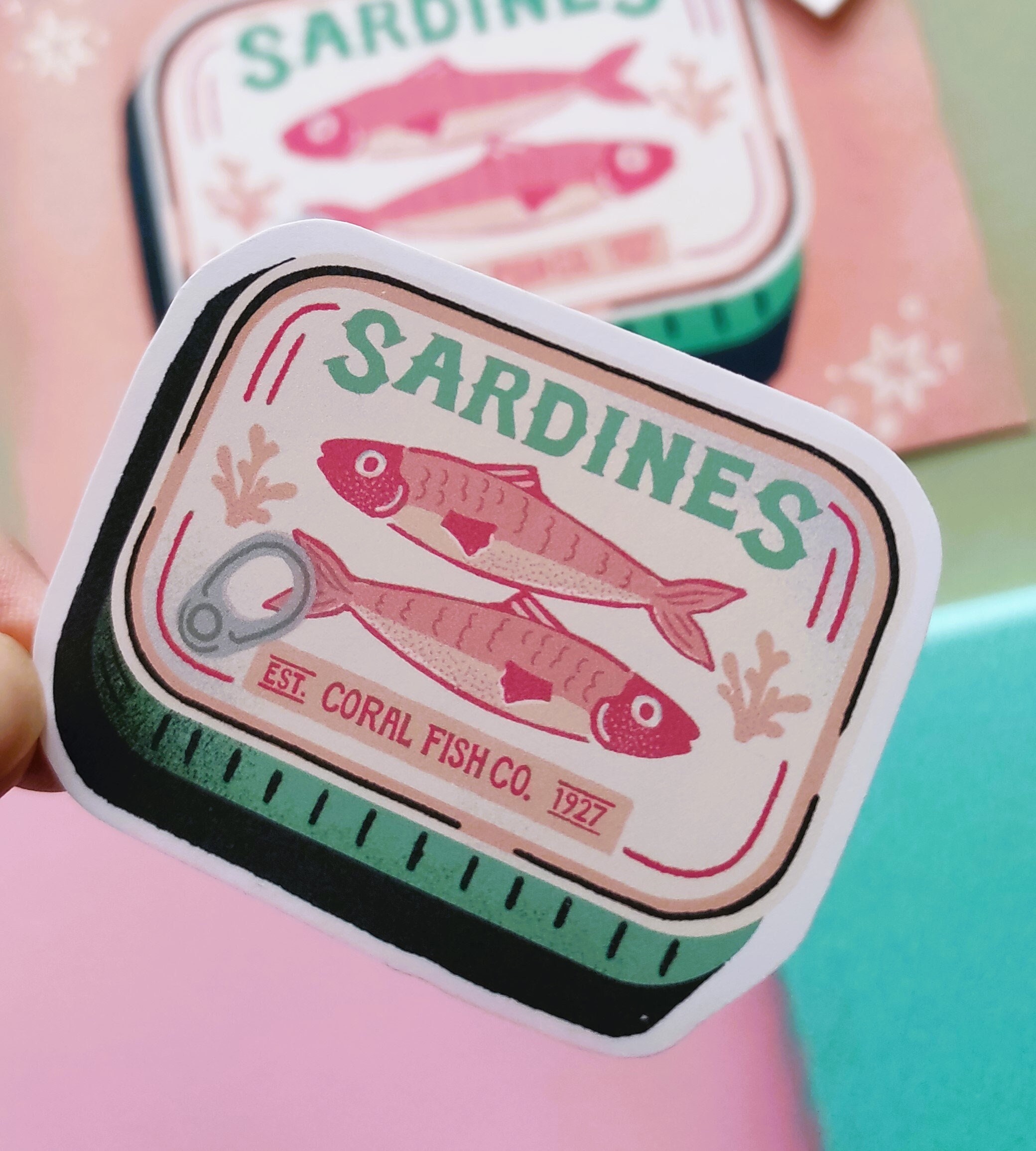 Sardines Vinyl Sticker - Etsy