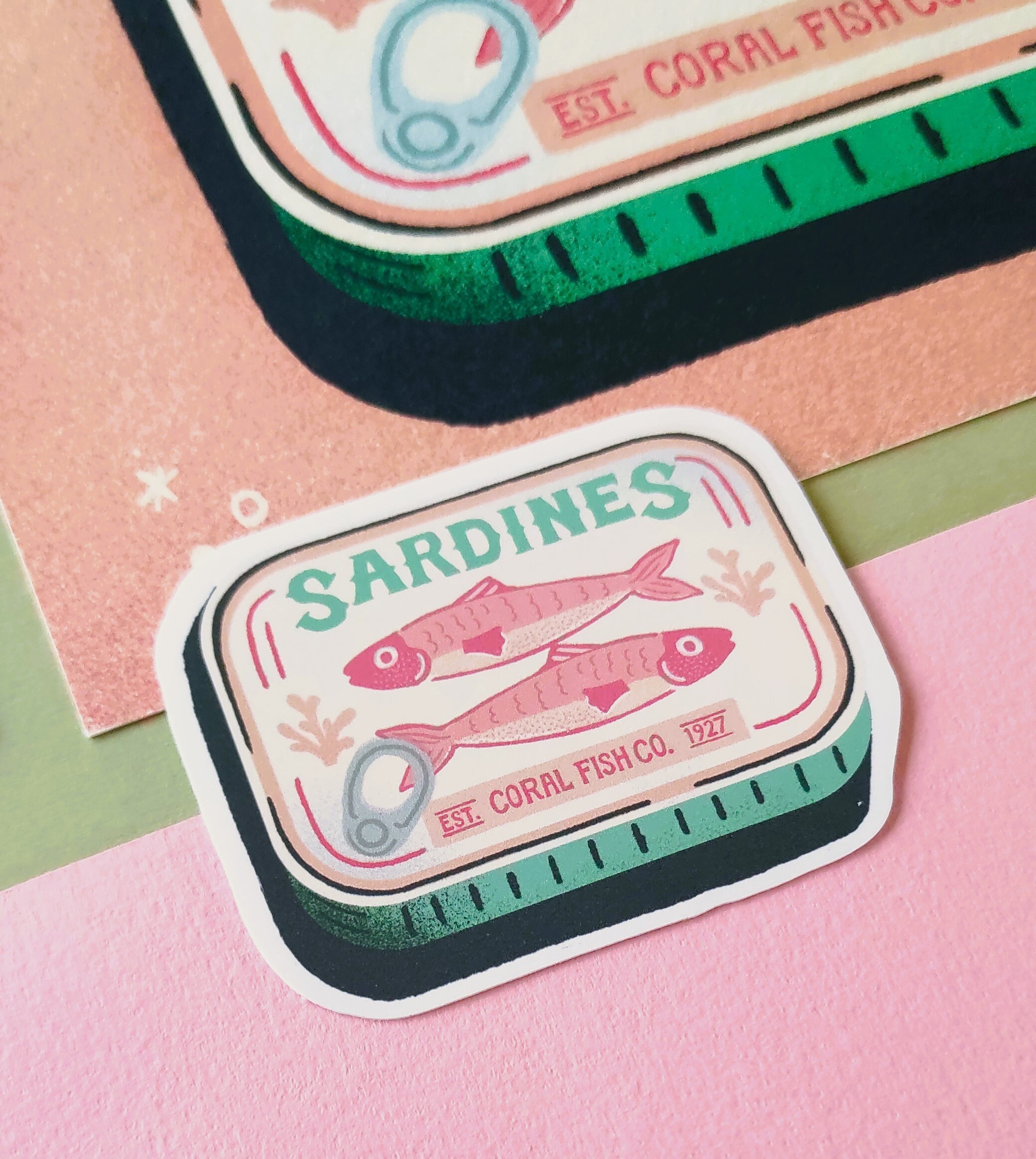 Sardines Vinyl Sticker - Etsy