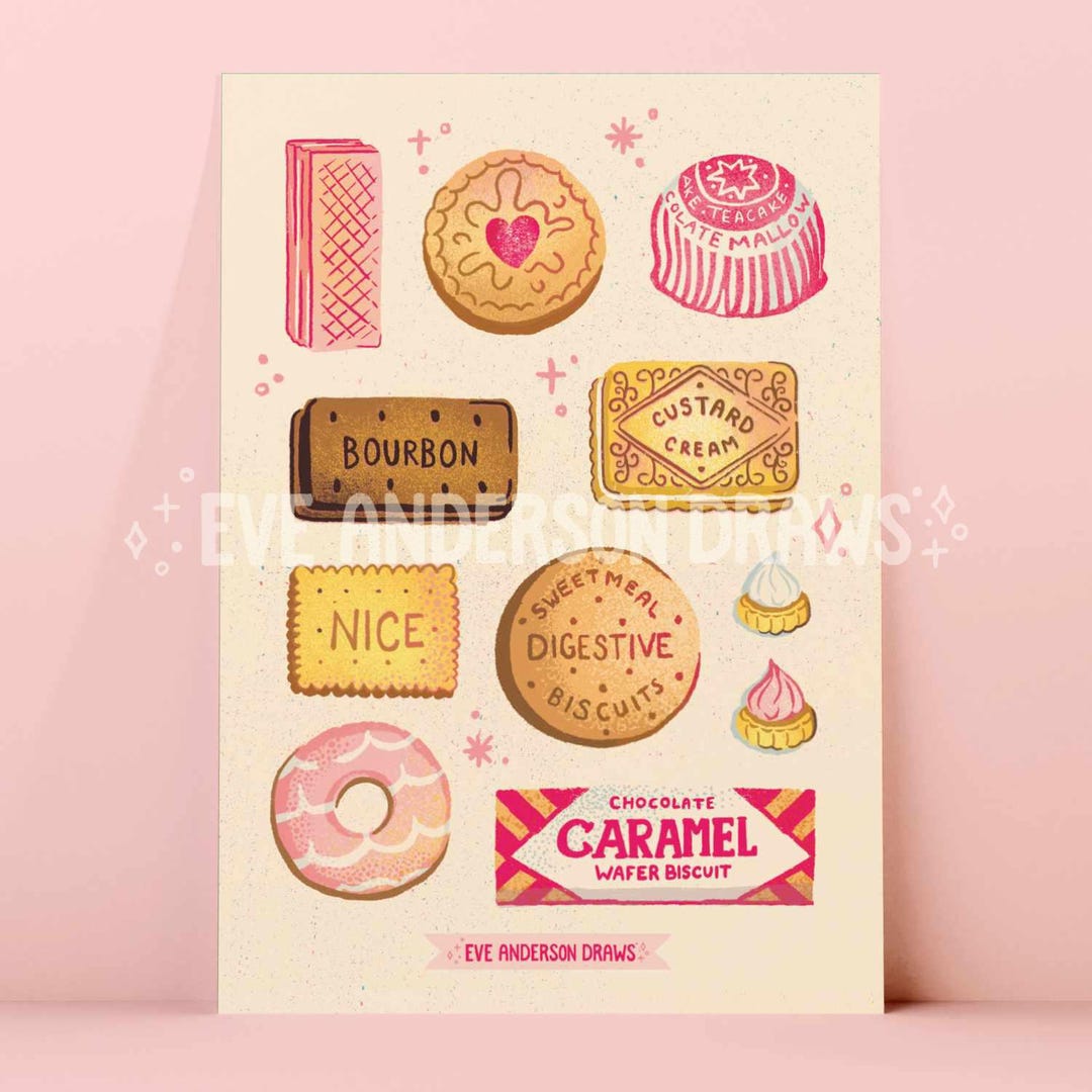 Biscuit Sticker Sheet: Waterproof Vinyl Decals - A6 - Etsy