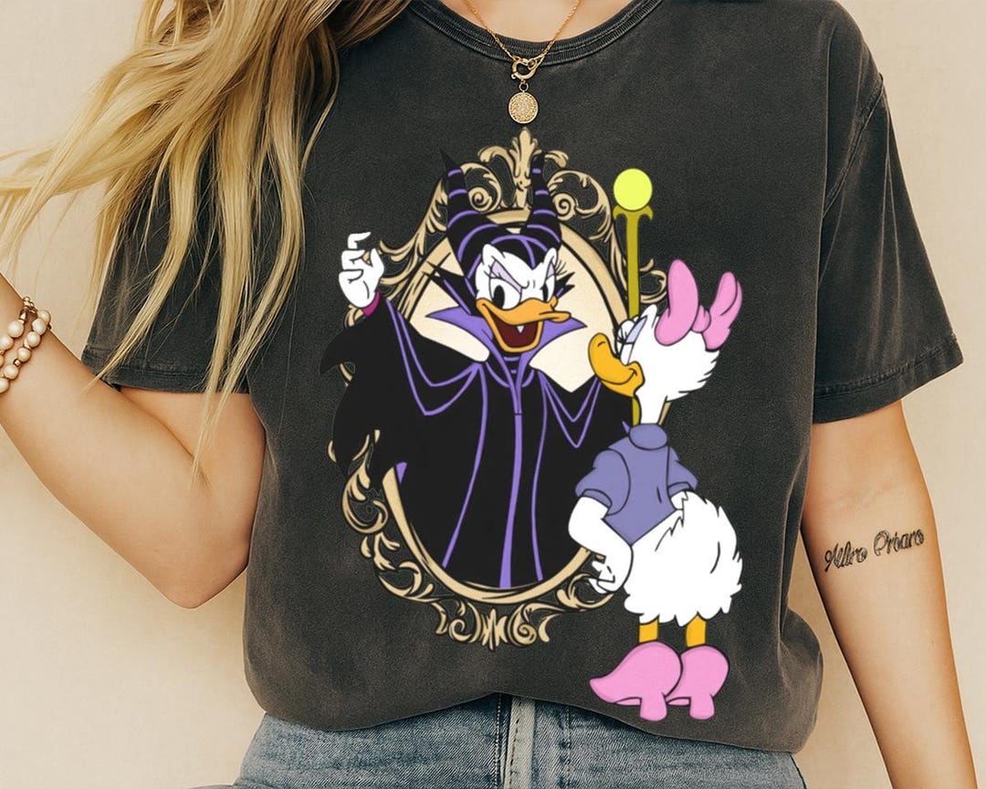 Daisy Duck Maleficent Shirt, Disney Daisy Duck Shirt, Disneyland ...