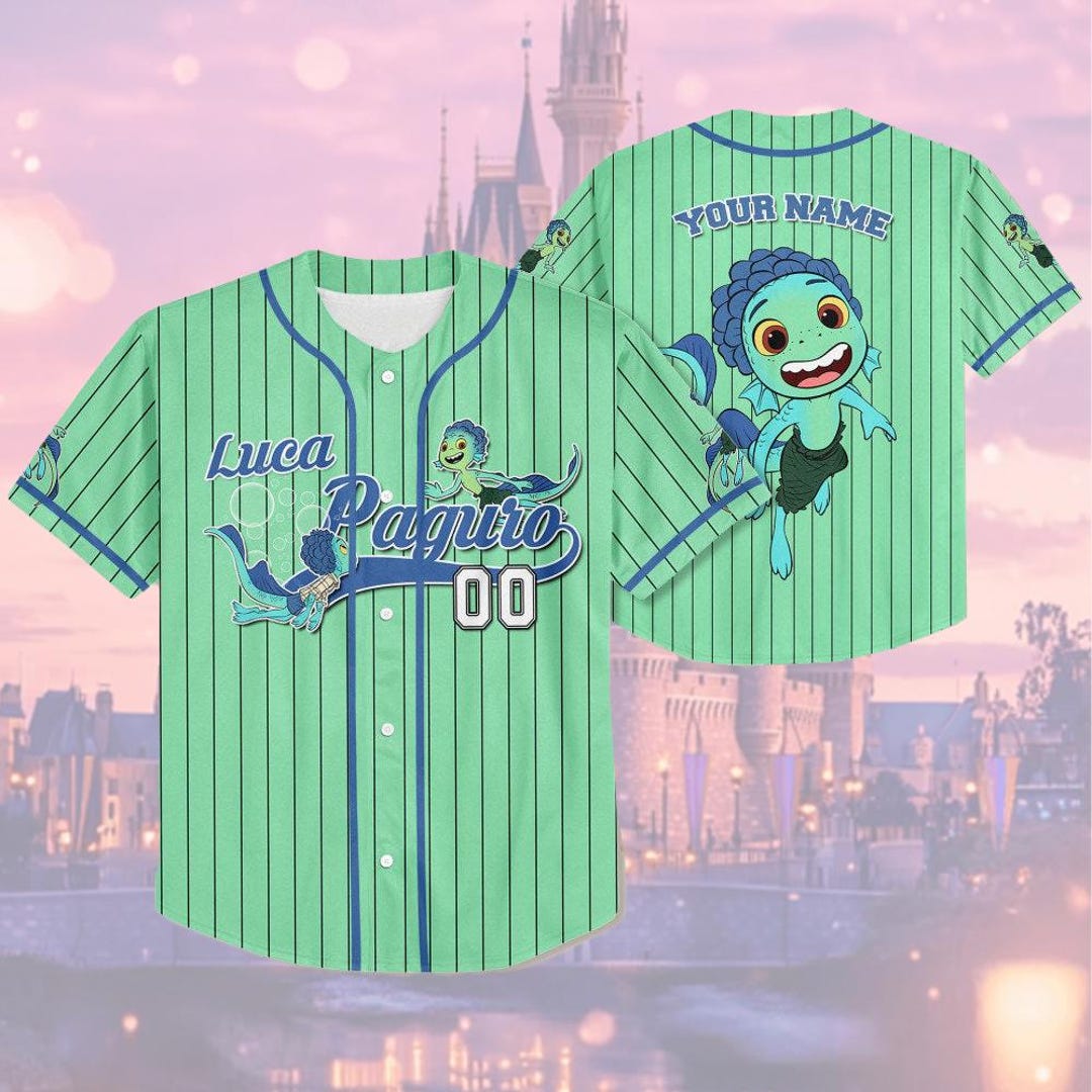 Personalize Luca Paguro Jersey Green Blue, Luca Paguro, Alberto, Gulia ...
